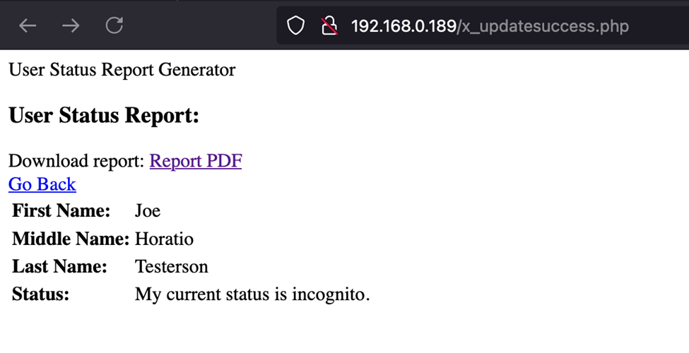 Server Compromise Through Report Generation: A Case Study