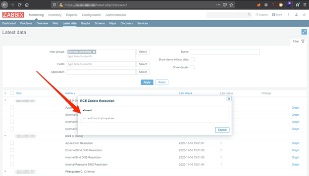 Take Over Situations: Part 1 – Zabbix Vulnerability