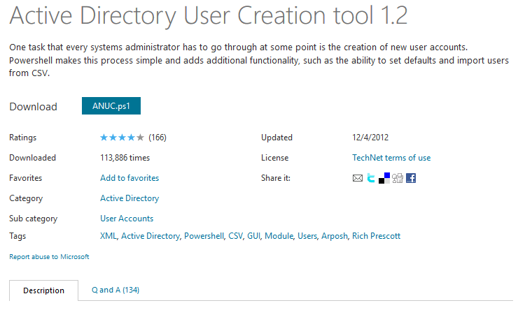 Active Directory User Creation Tool 1 2